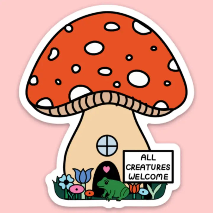 Tender Ghost 'All Creatures Welcome' Vinyl Sticker – South Coast Baby Co