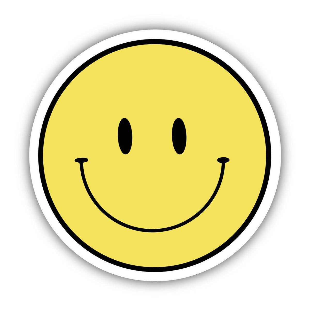 Big Moods Yellow Smiley Face Vinyl Sticker – South Coast Baby Co